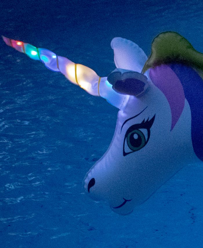 Swimline LED Magical Unicorn Floaty Ring Pool Float - Macy's