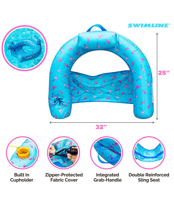 Swimline Flamingo Floating Fabric U-Seat Pool Float - Macy's Swimline Flamingo Floating Fabric U-Seat Pool Float - Macy's