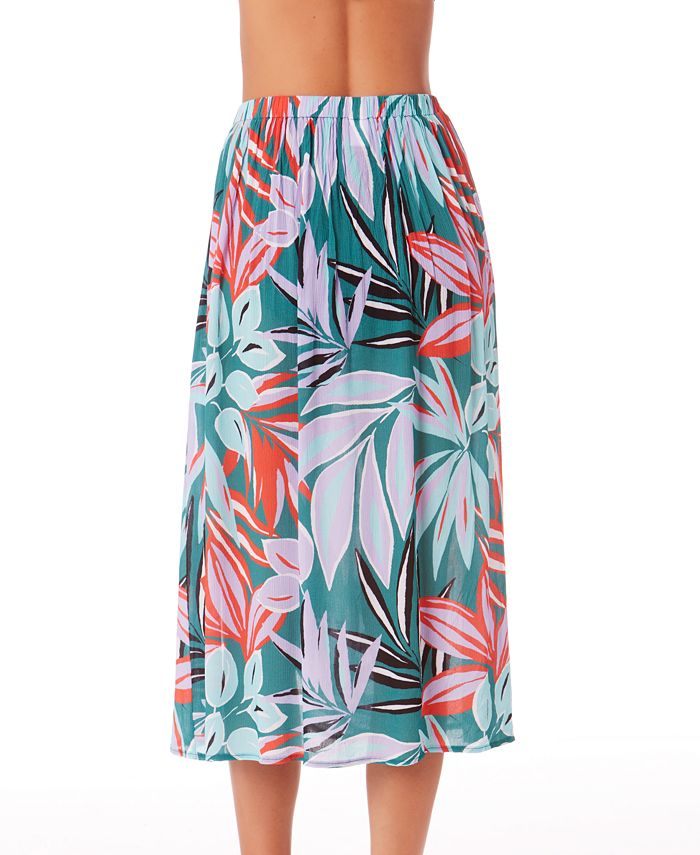 Anne Cole Women's Zesty Tropical O-Ring Sarong Skirt Cover-Up - Macy's