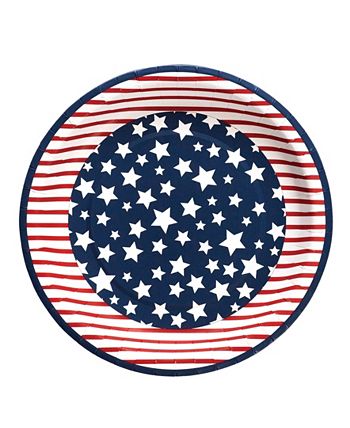 Lang Americana Paper Plate Set, 72 Piece - Macy's
