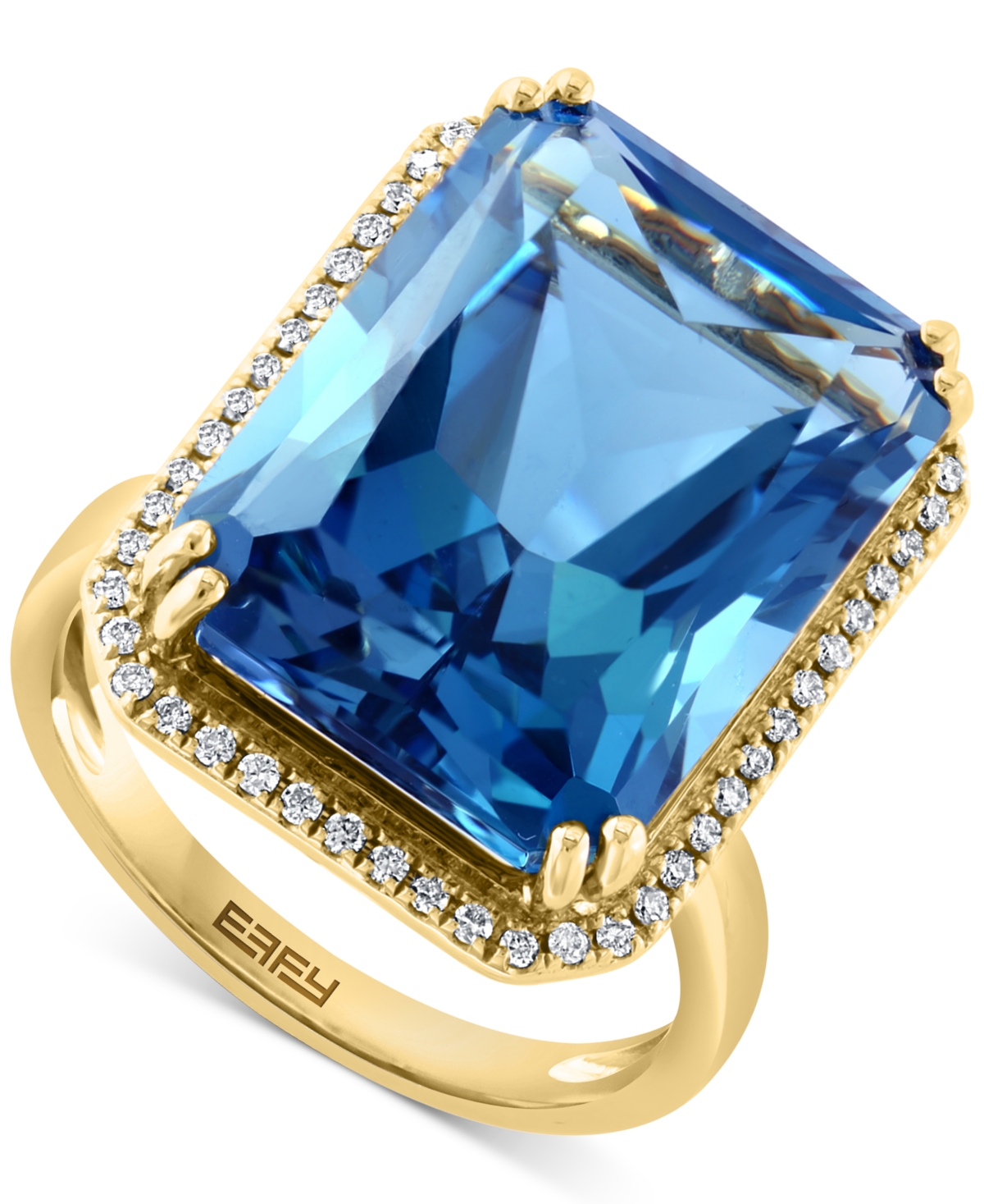 Effy Collection Effy London Blue Topaz (19-5/8 Ct. T.w.) & Diamond (1/5 ...