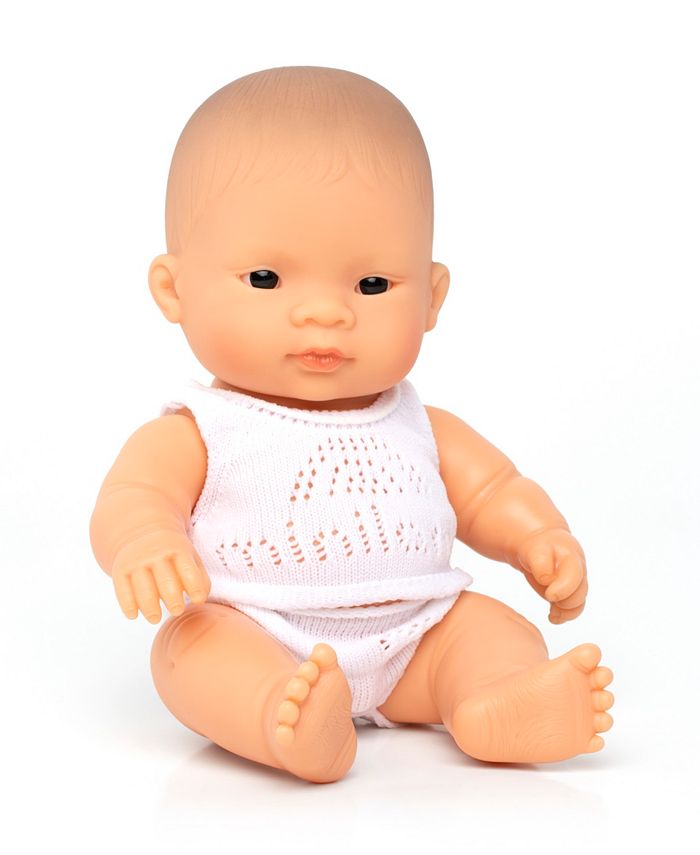 MINILAND 8.75" Newborn Baby Doll Asian Boy Set, 3 Piece - Macy's