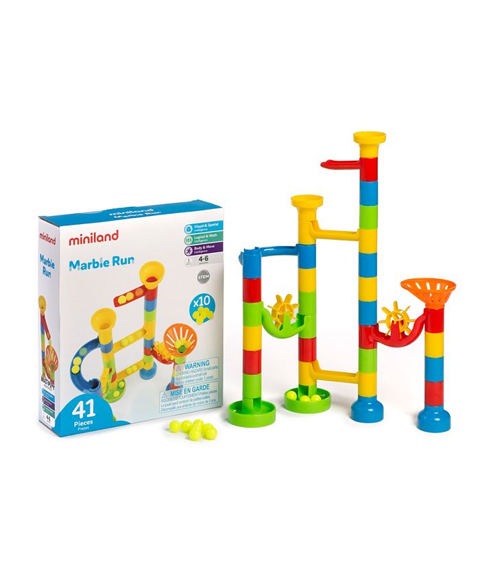MINILAND Marble Run Set, 41 Pieces - Macy's