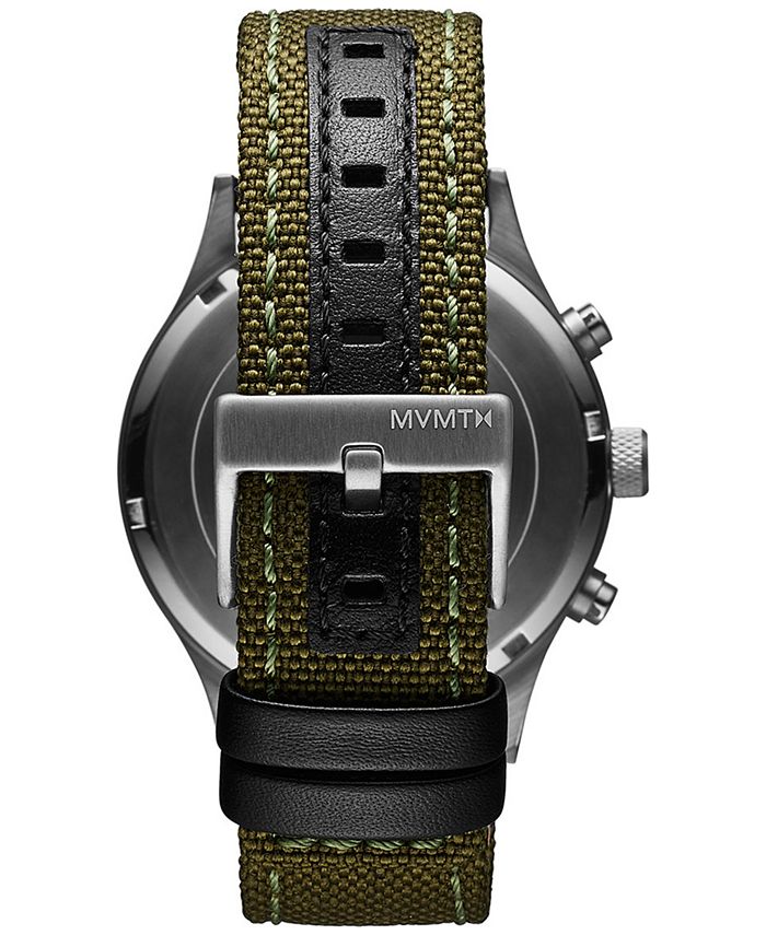 MVMT Men's Havoc Green Nylon Strap Watch 44mm - Macy's