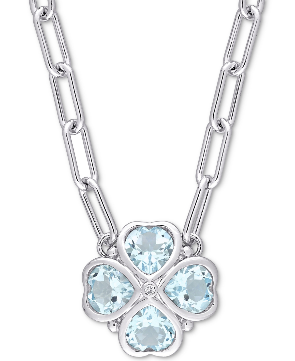 Click here for Blue Topaz (3-7/8 ct. t.w.) & Diamond Accent Heart... prices