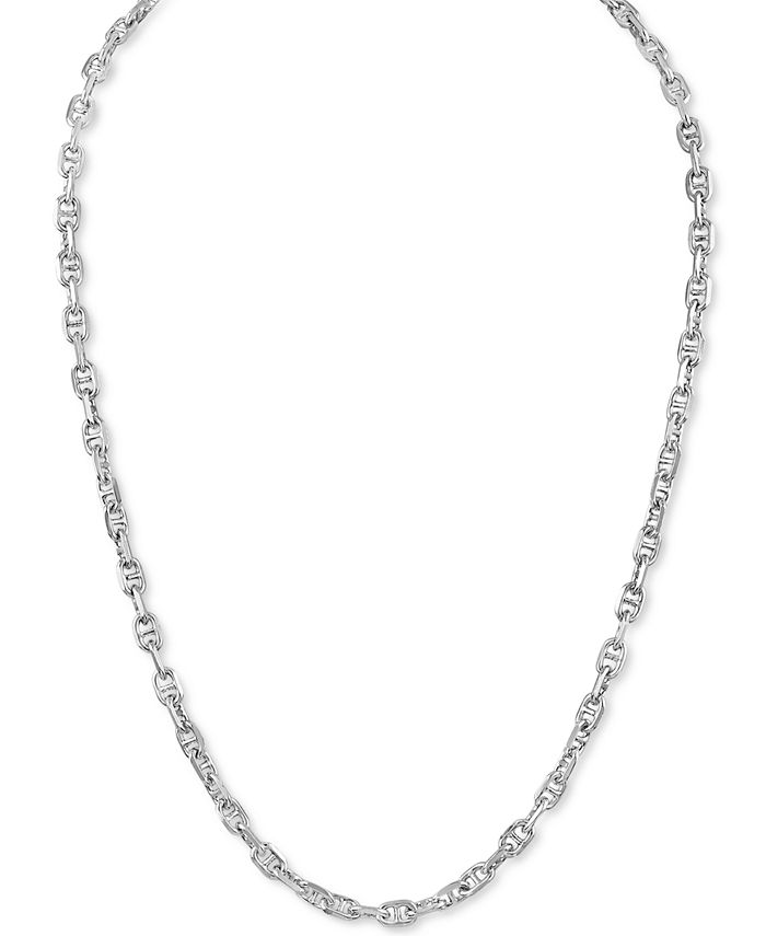 Esquire Men's Jewelry Mariner Link 22" Chain Necklace in Sterling ...