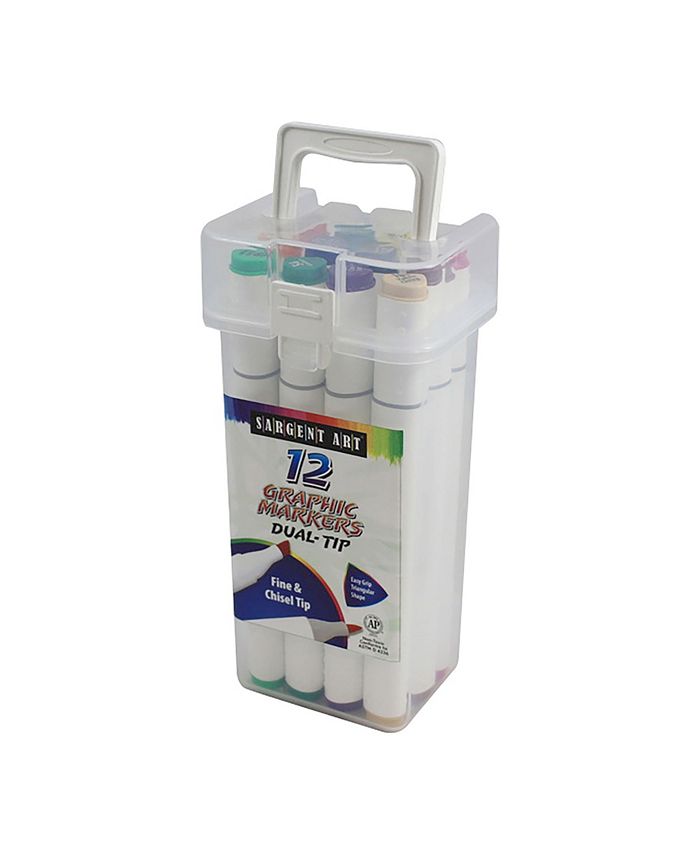 Sargent Art Dual Tip Triangular Marker Set, 12 Piece - Macy's