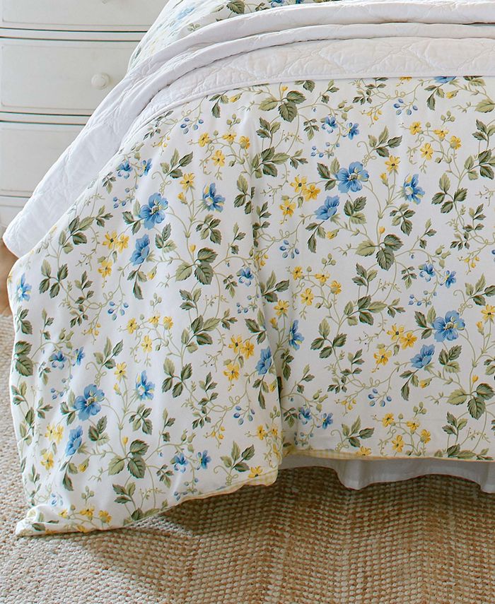 Laura Ashley Meadow Floral 2-Pc. Duvet Cover Set, Twin - Macy's