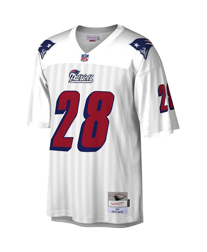 Mitchell & Ness Men's Curtis Martin White New England Patriots 1995 ...