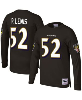 Men's Mitchell & Ness Ray Lewis Black Baltimore Ravens Throwback ...