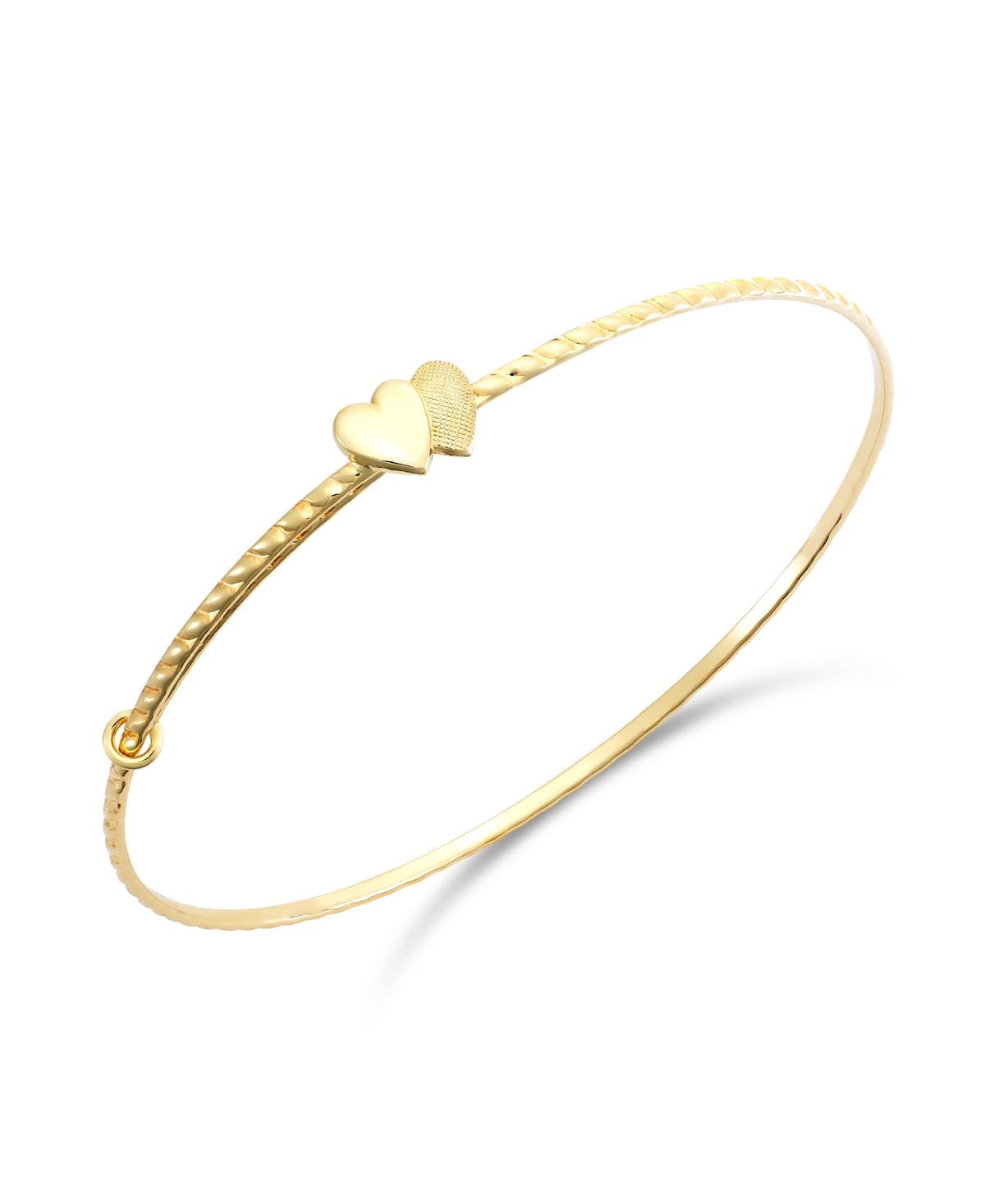 Click here for Childrens Double Heart Twist Bracelet in 14k Gold prices