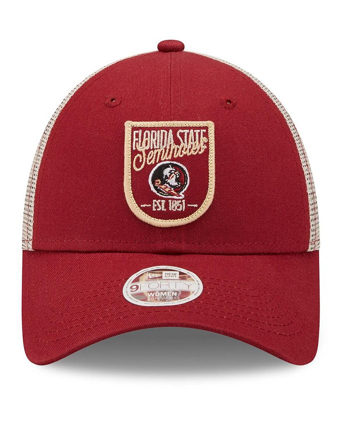 New Era Women's Garnet Florida State Seminoles Retro State Trucker ...
