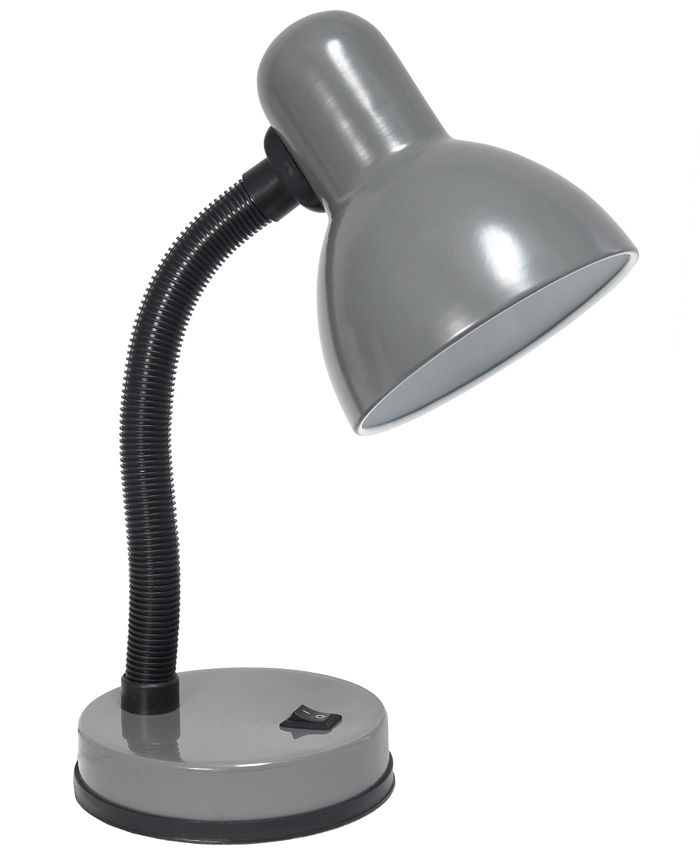 Simple Designs Basic Desk Lamp with Flexible Hose Neck - Macy's