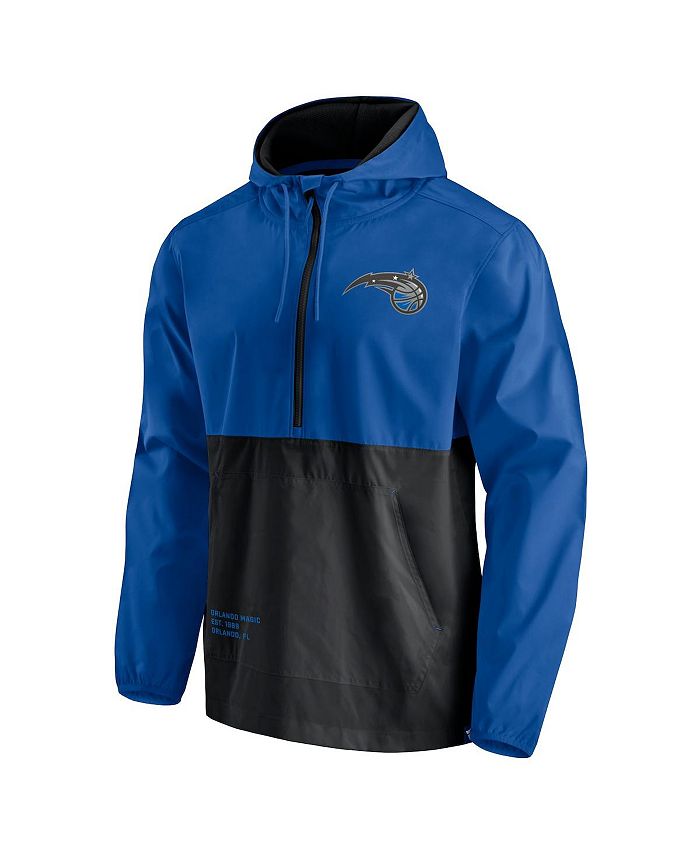Fanatics Men's Blue, Black Orlando Magic Anorak Block Party Windbreaker ...