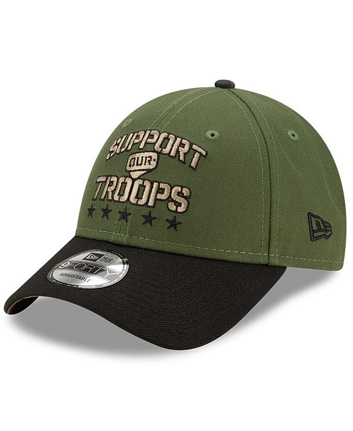 New Era Men's Green and Black Cole Custer 9FORTY Support Our Troops ...