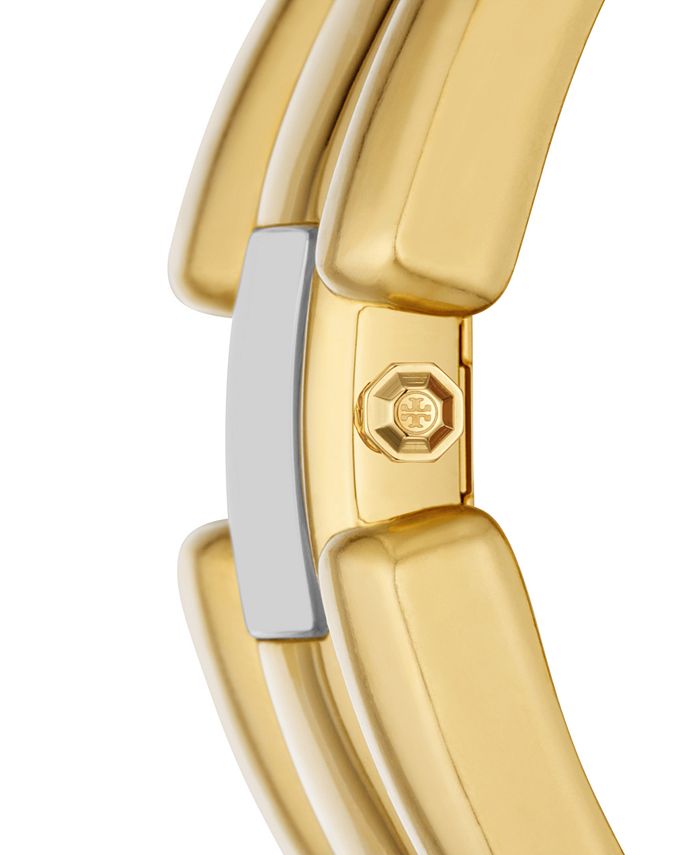 Tory Burch Women's The Puzzle Gold-Tone Stainless Steel Bangle Bracelet ...