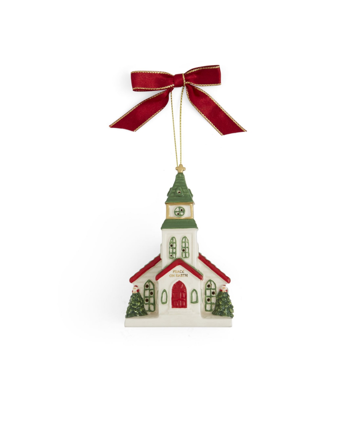 Click here for Spode Led Church Ornament - Green prices