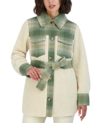 Tahari Women's Belted Shacket - Macy's