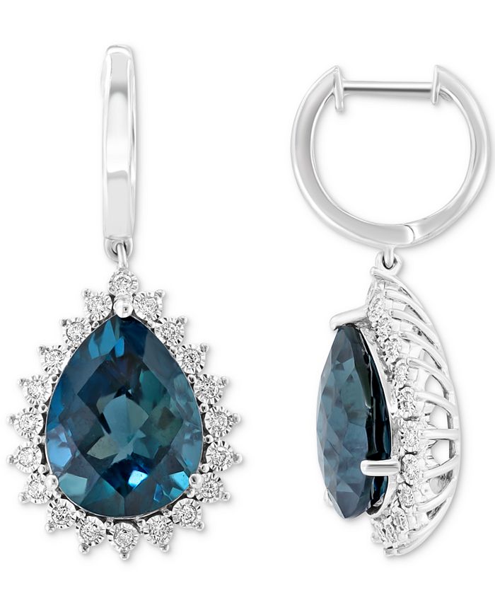 EFFY Collection EFFY® London Blue Topaz (12-3/4 ct. t.w.) & Diamond (1/ ...