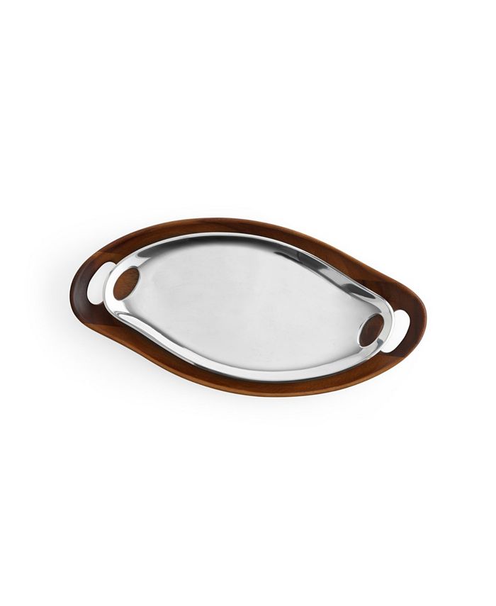 Nambé Nambe Portables 18" Wood Tray - Macy's