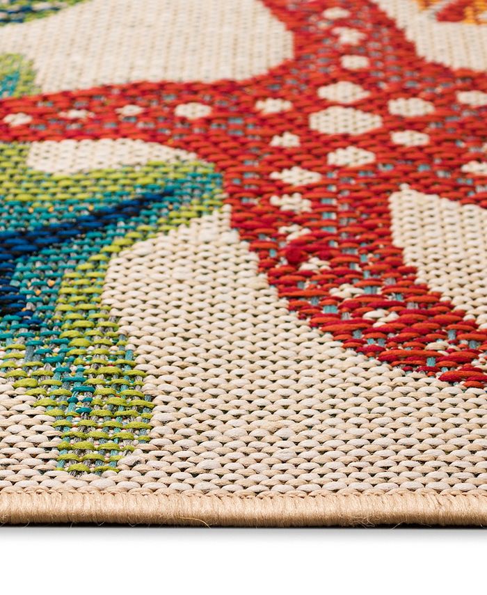 Liora Manne' Patio Starfish Song 6'6" x 9'3" Outdoor Area Rug - Macy's