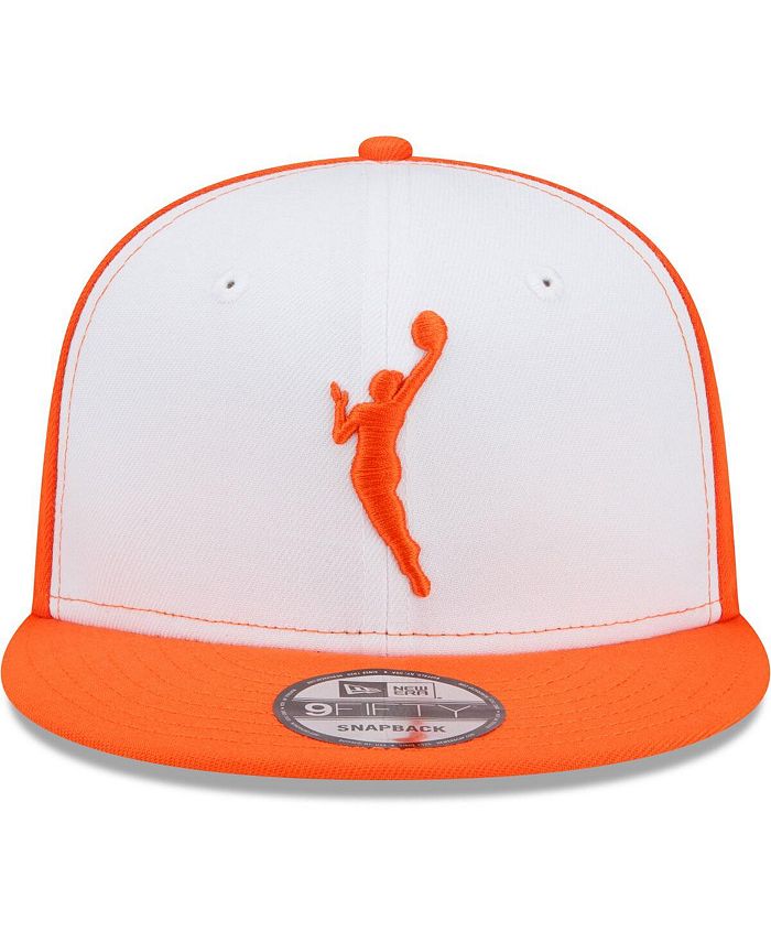 New Era Men's Wnba Logowoman White, Orange 2022 Draft 9Fifty Snapback ...
