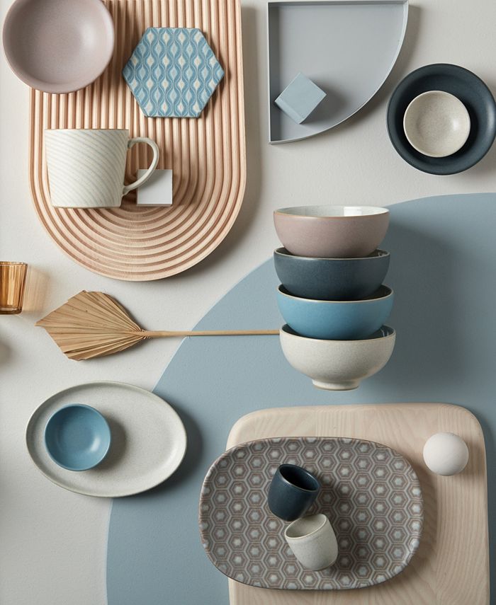 Denby Impression Pink Medium Plate, Set of 4 - Macy's