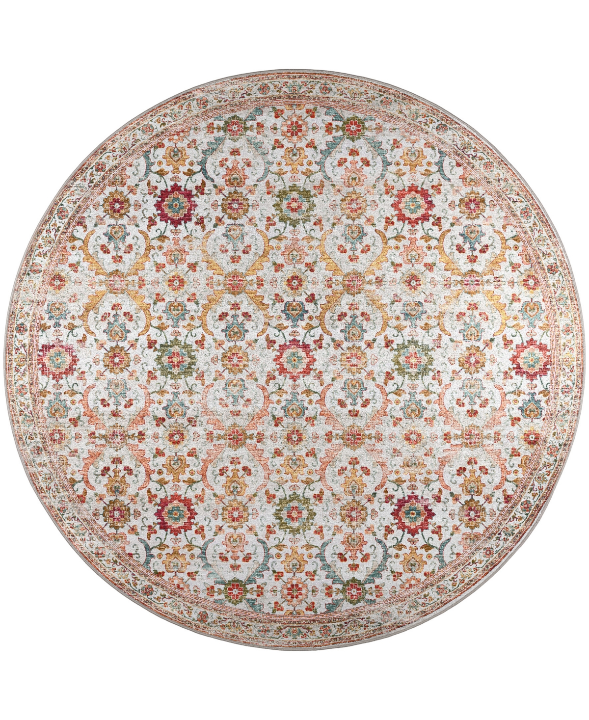 Click here for Dalyn Jericho JC1 6 x 6 Round Area Rug - Ivory prices