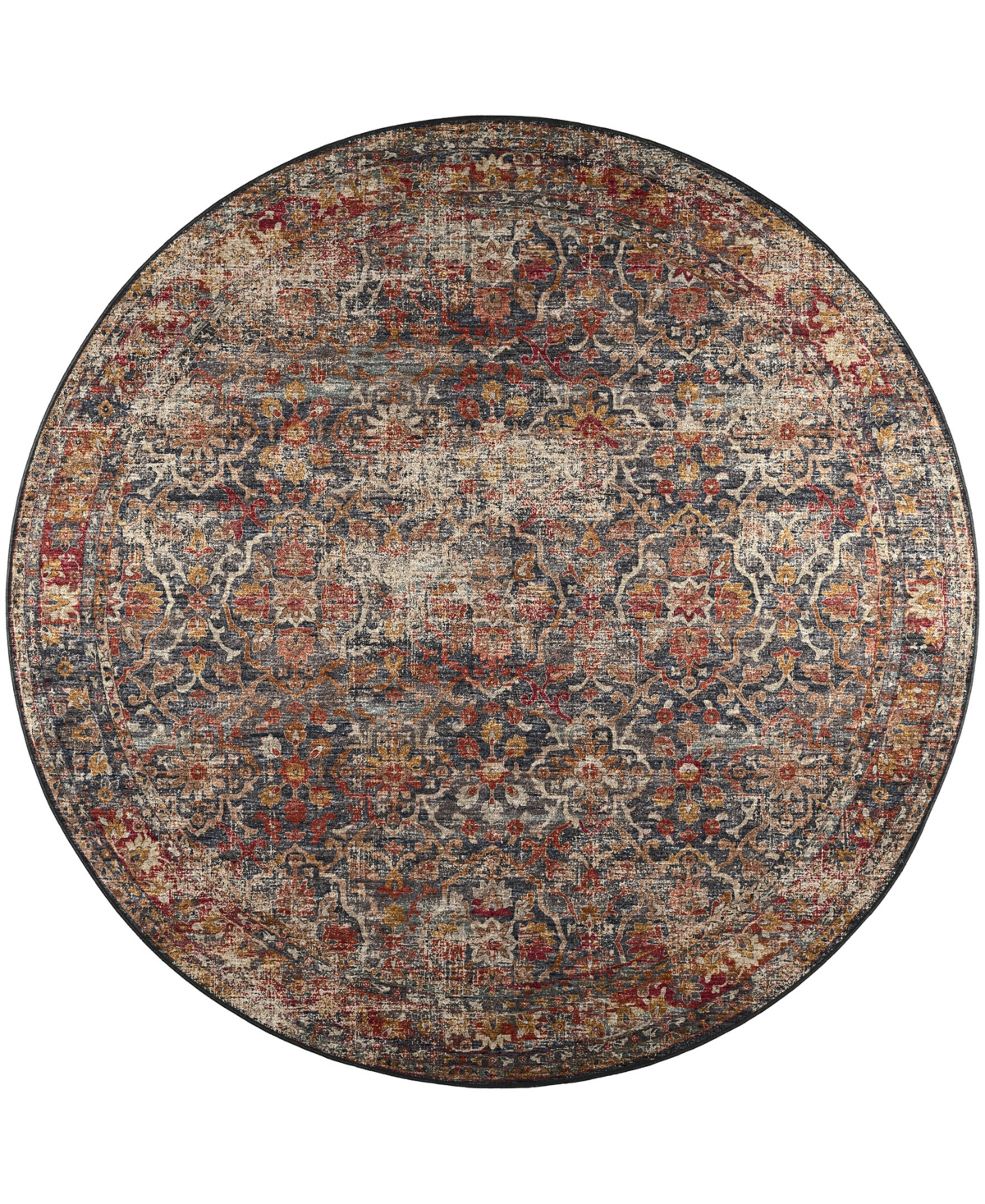 Click here for Dalyn Jericho JC3 6 x 6 Round Area Rug - Charcoal prices