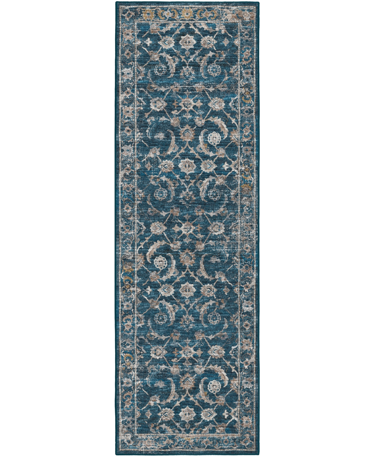 Click here for Dalyn Jericho JC4 26 x 10 Runner Area Rug - Navy prices