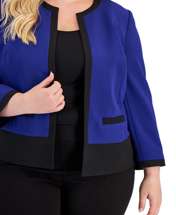 Kasper Plus Size Framed Jacket & Reviews - Jackets & Blazers - Women ...