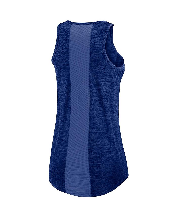 Nike Women's Royal Texas Rangers Logo Fade High Neck Performance Tank ...