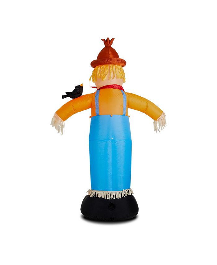 Glitzhome Lighted Inflatable Scarecrow Decor, 9' - Macy's