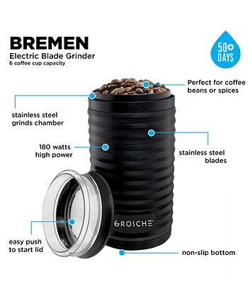 GROSCHE BREMEN Blade Electric Coffee Grinder, Spice and Coffee Grinder ...