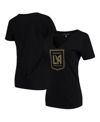 Women's 5th & Ocean by New Era Black LAFC Athletic Baby V-Neck T-shirt ...