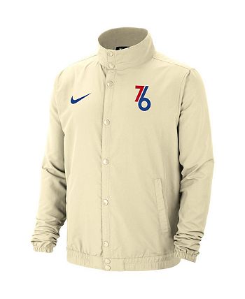 Nike Men's Cream Philadelphia 76ers City Edition Lightweight DNA Full ...