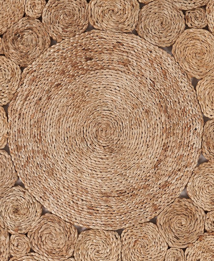 LR Home Posh PSH12043 7'6" x 7'6" Round Area Rug - Macy's