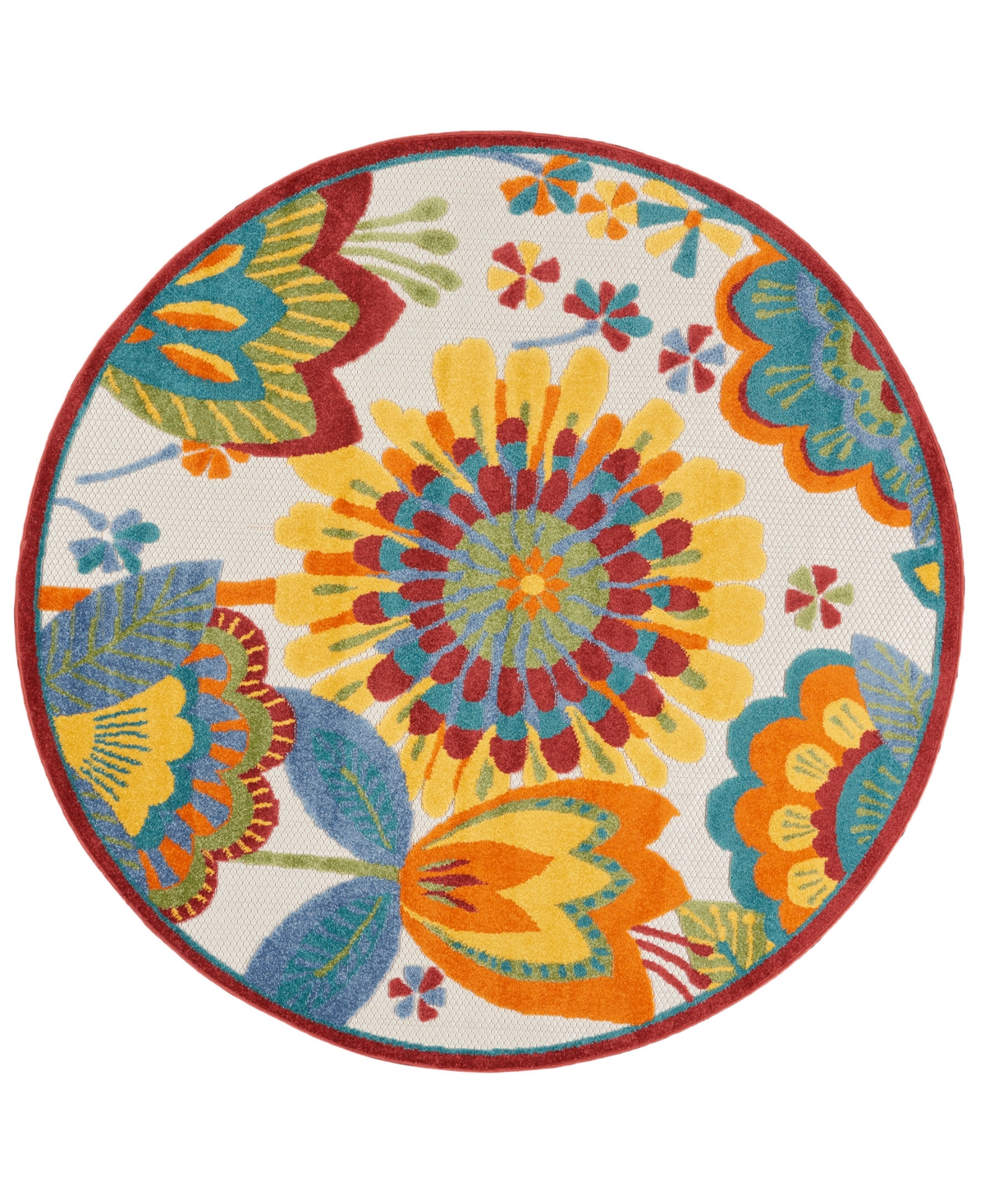 Click here for Nourison Home Aloha ALH25 53 x 53 Round Outdoor Ar... prices