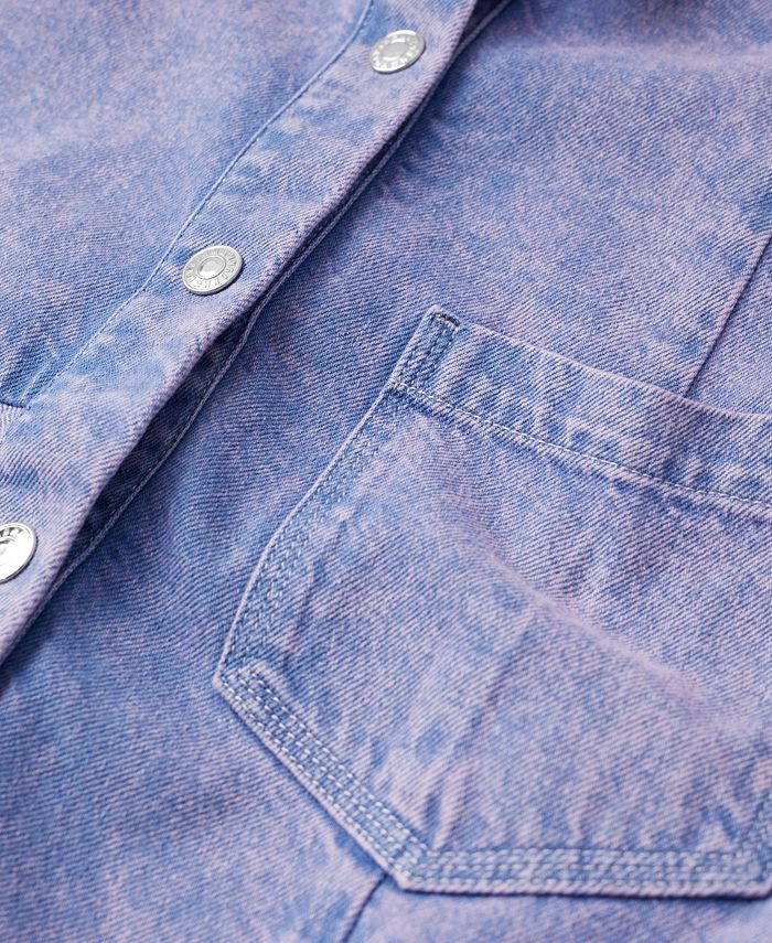 MANGO Women's Oversized Denim Overshirt - Macy's