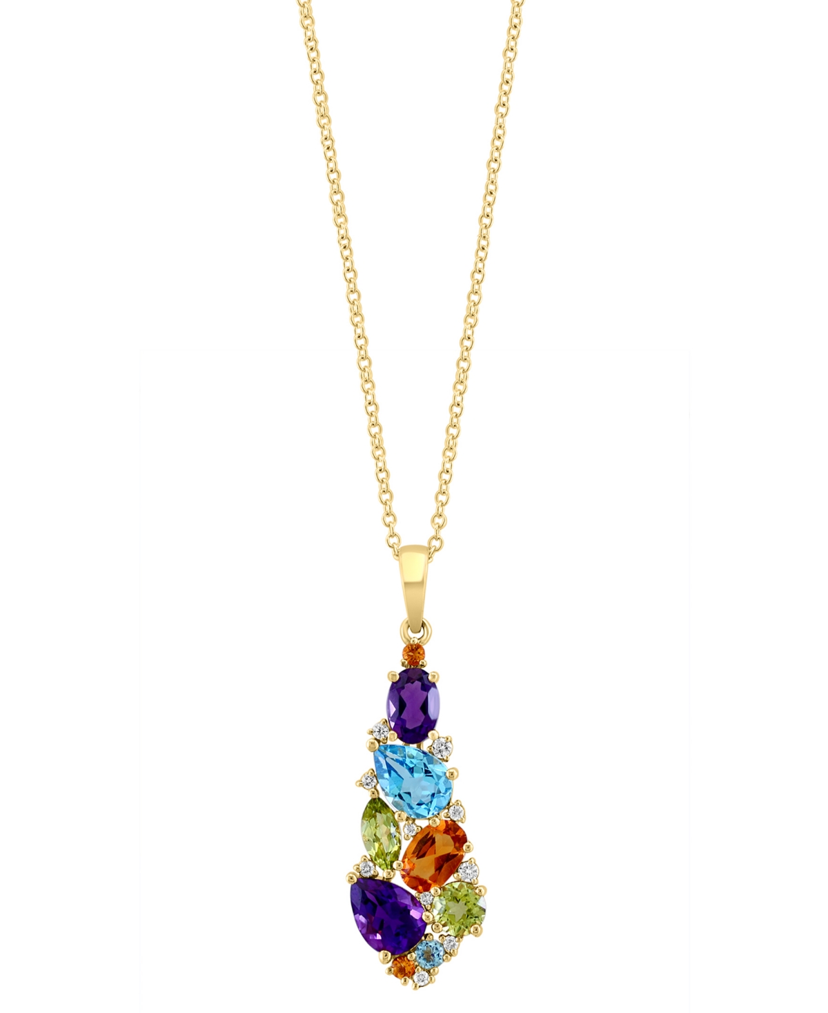 Click here for Effy Multi-Gemstone (2-3/4 ct. t.w.) & Diamond (1/... prices