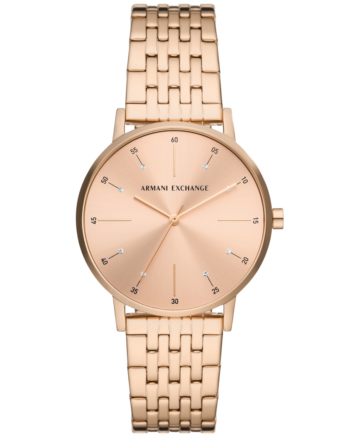 Armani Exchange A X Women's Three-hand Rose Gold-tone Stainless Steel ...