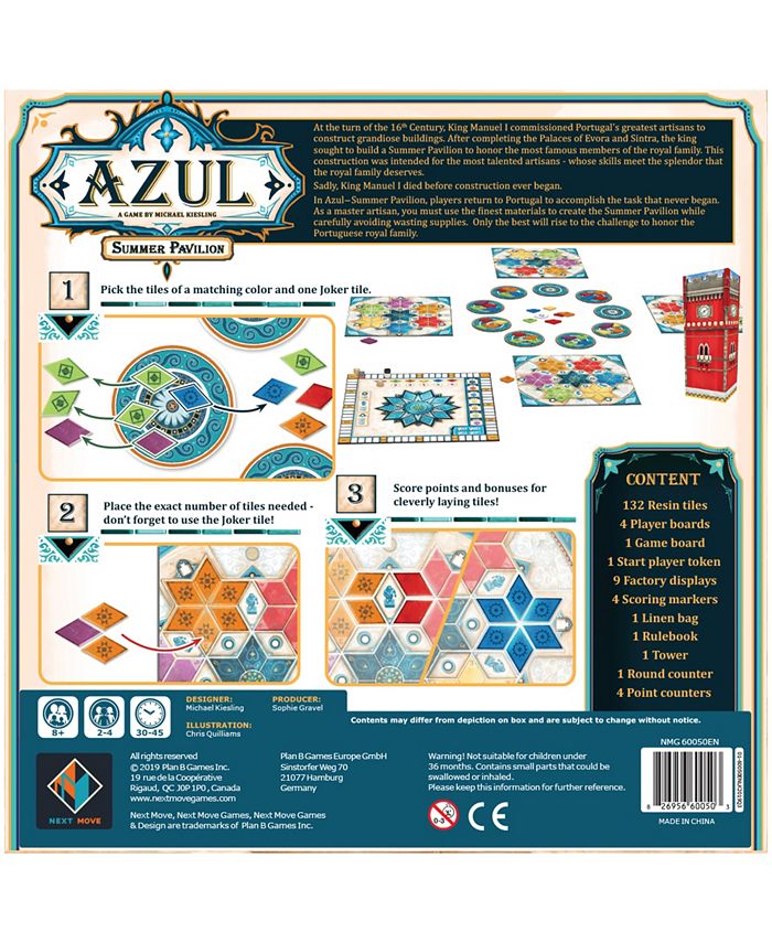 Next Move Games Azul Summer Pavilion Set, 159 Piece - Macy's