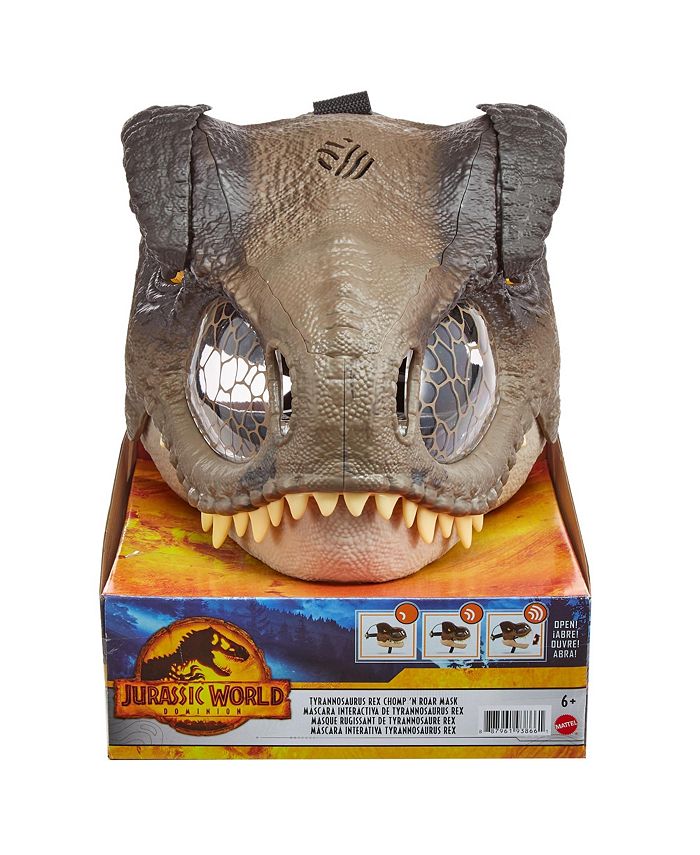 Jurassic World Dominion Dinosaur Mask Tyrannosaurus Rex Chomp N Roar ...