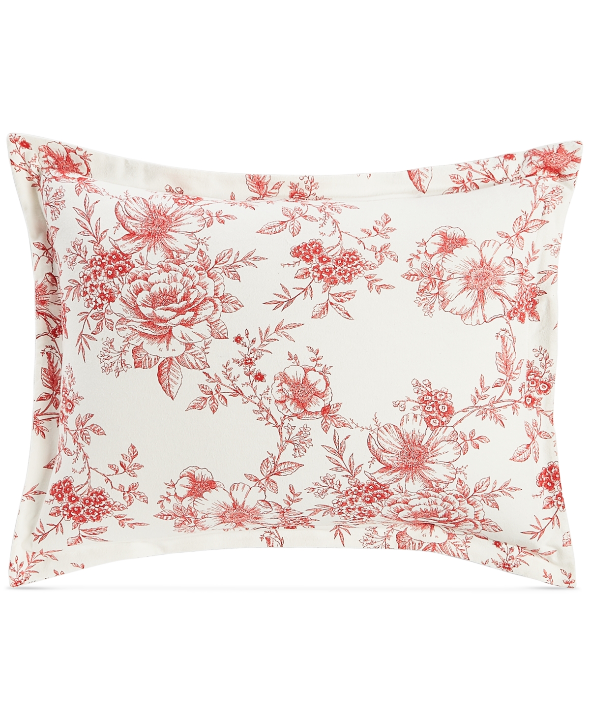 Martha Stewart Collection Winter Floral Flannel Sham, King, Created For ... Martha Stewart Collection Winter Floral Flannel Sham, King, Created For ...