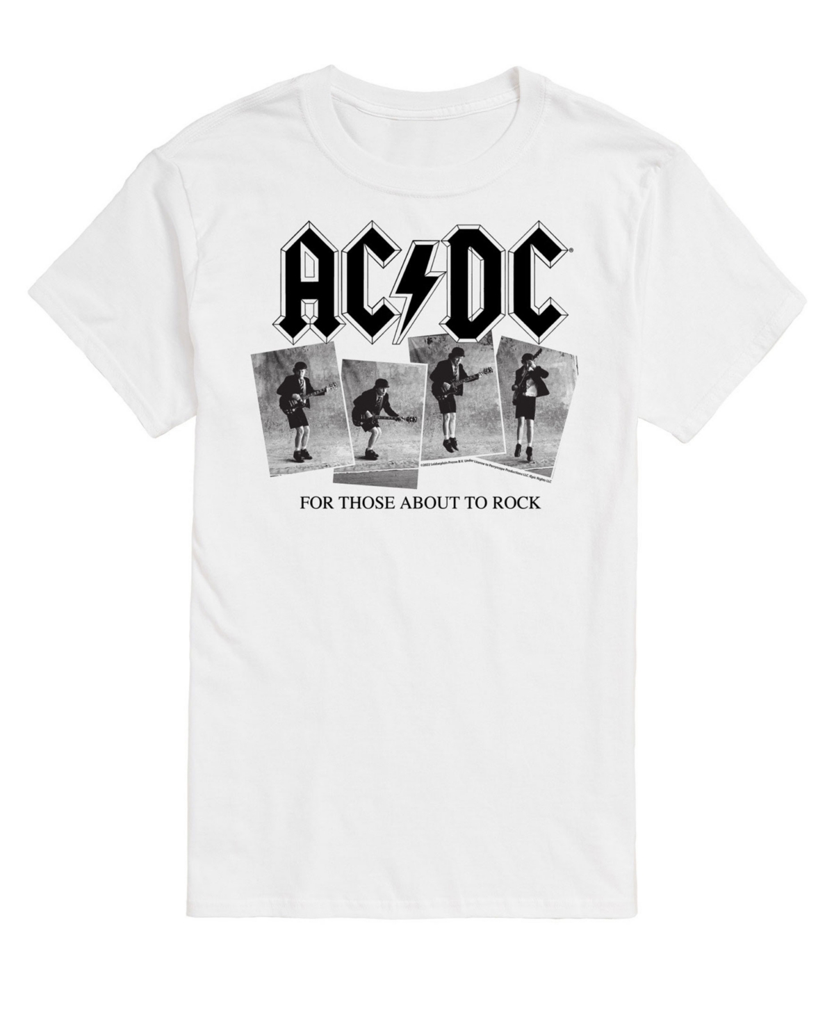 Click here for Mens Acdc About To Rock T-shirt - White prices