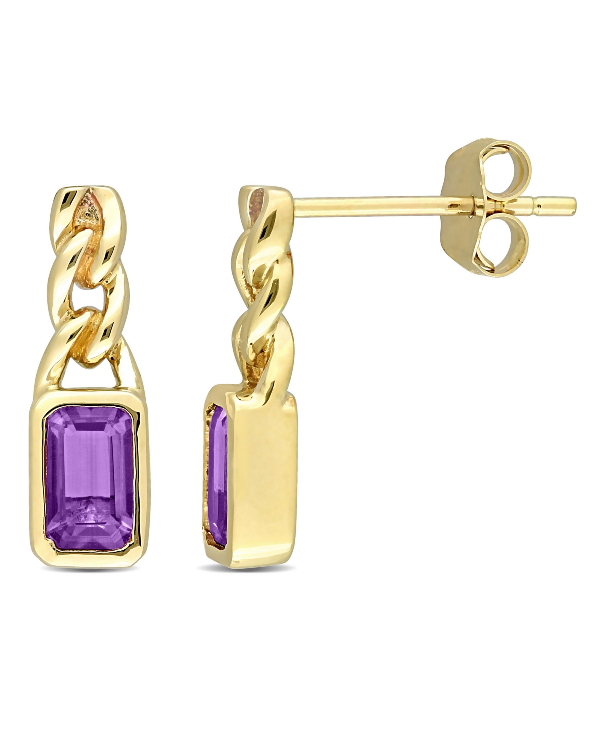 Click here for Amethyst (2/5 ct. t.w.) Link Drop Earrings in 10k... prices
