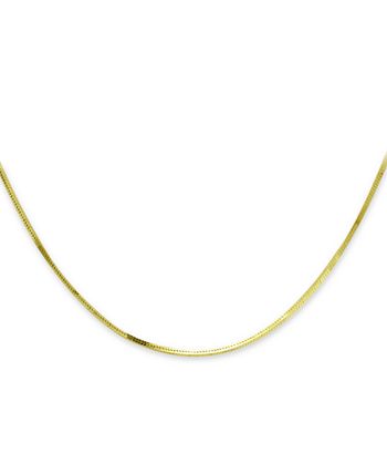Giani Bernini Square Snake Link 16" Chain Necklace in 18k Gold-Plated ...
