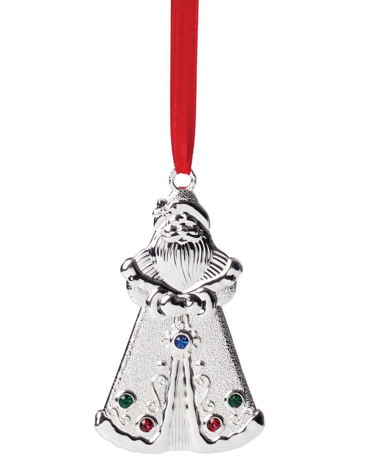 Click here for Lenox Jeweled Santa Ornament - Multi And Aluminum prices