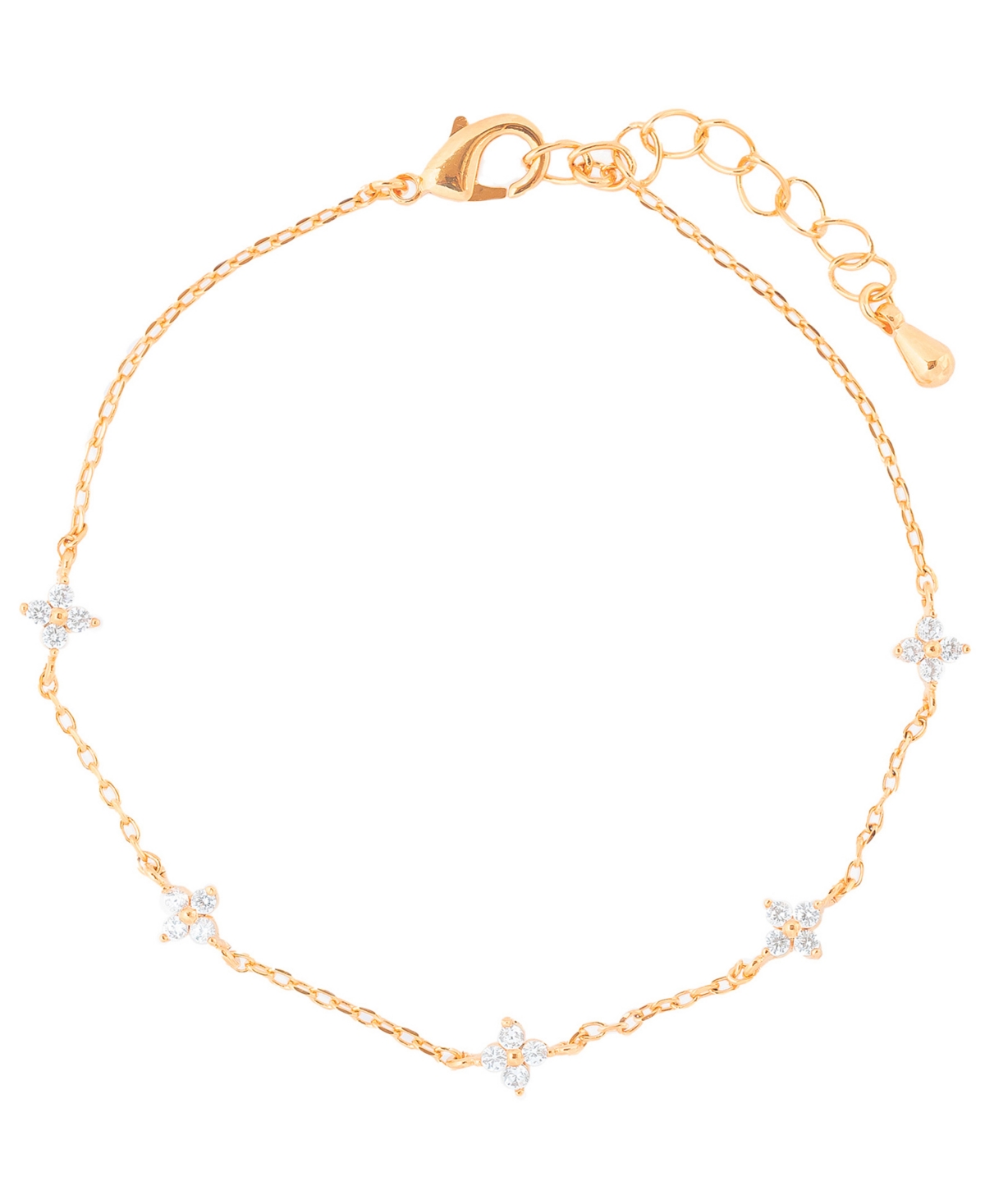 Click here for Girls Crew Shimmer Blossom Bracelet - Gold-Plated prices