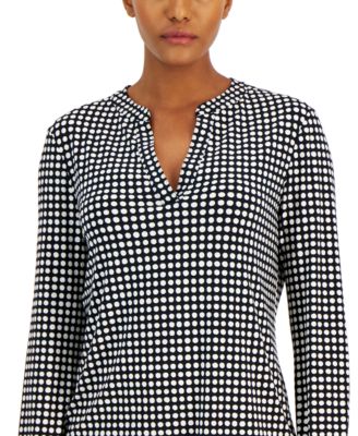 Black And White Polka Dot Tops - Macy's